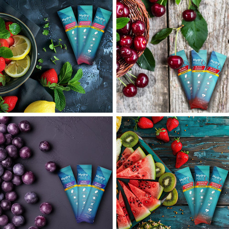 Hydration Electrolyte Drink Packets Variety Pack | HydroMATE