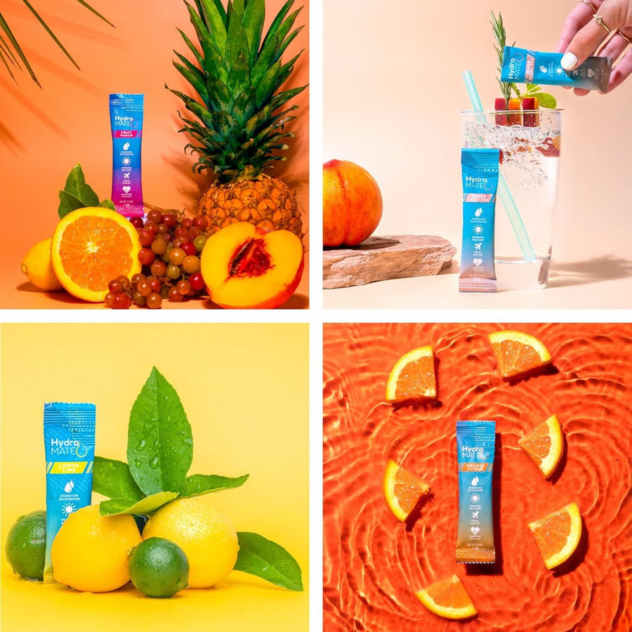 Sugar Free Electrolyte Powder Packets Variety Bag | HydroMATE