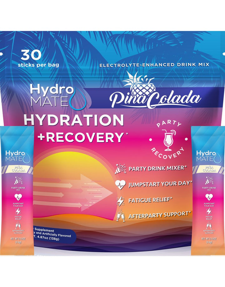HydroMATE Electrolyte Powder Packs Hydration Accelerator Water Bottles ...